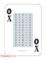 0 Times Table Chart - 10 Cute & Free Printables | SaturdayGift