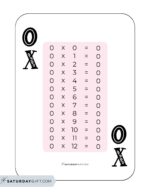 0 Times Table Chart - 10 Cute & Free Printables | SaturdayGift