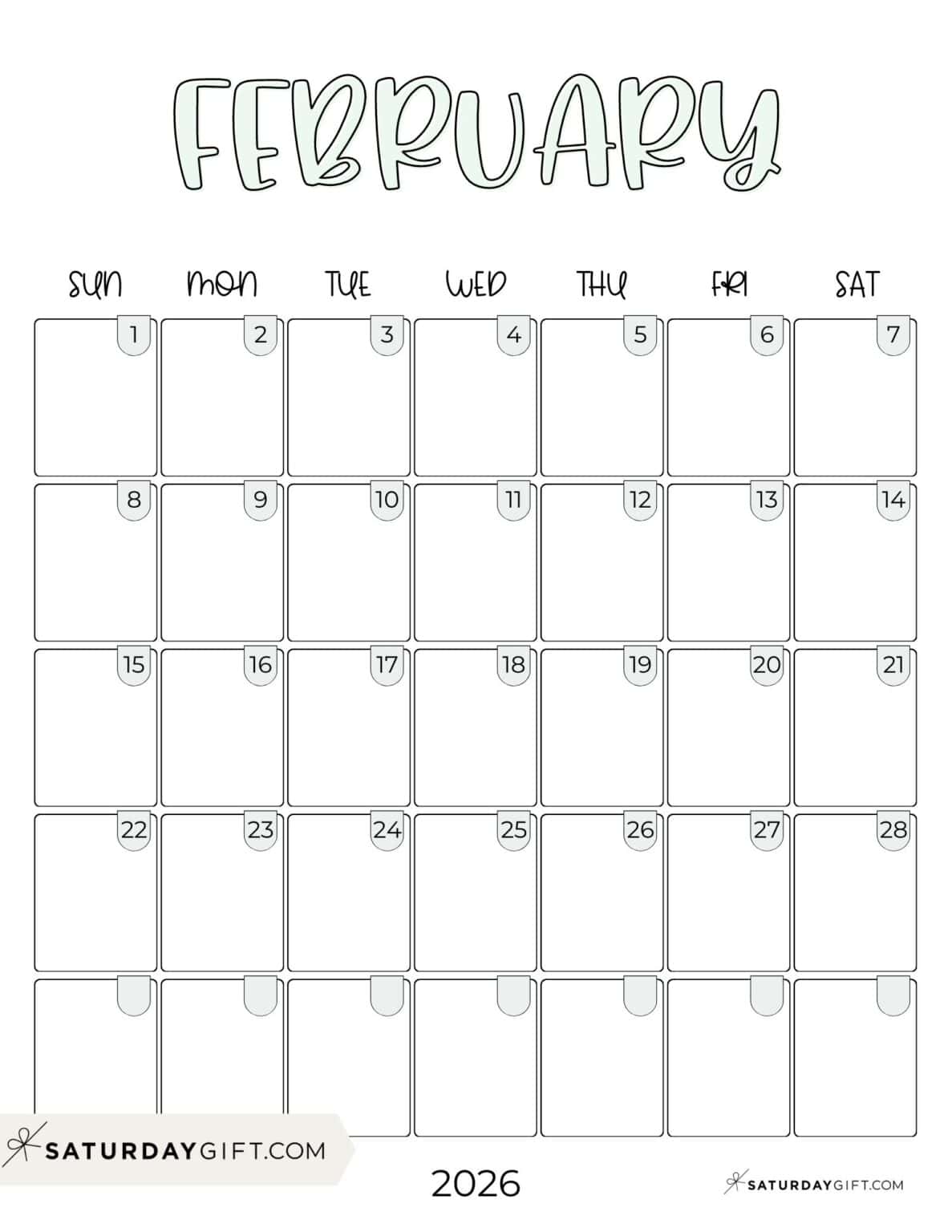 Cute 2026 Calendar Templates - Minimal Yet Adorable Printables