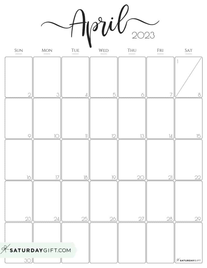 Download Blank Calendar 2023 12 Months On One Page Vertical 2023 