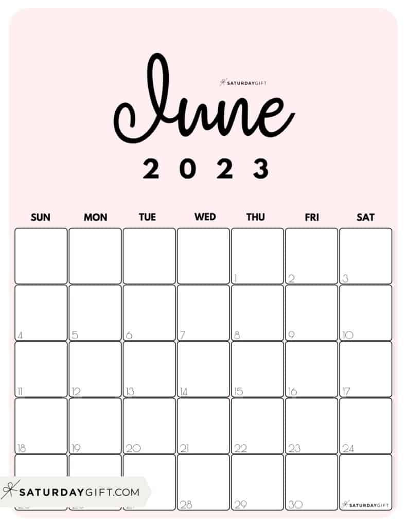 June 2022 Calendars 25 Free Printables Printabulls June Calendar Cute 