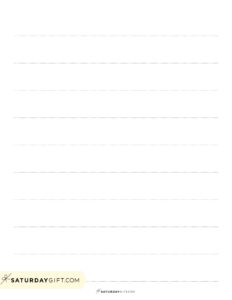 Lined Paper Printable Templates - 38 Free Printables | SaturdayGift