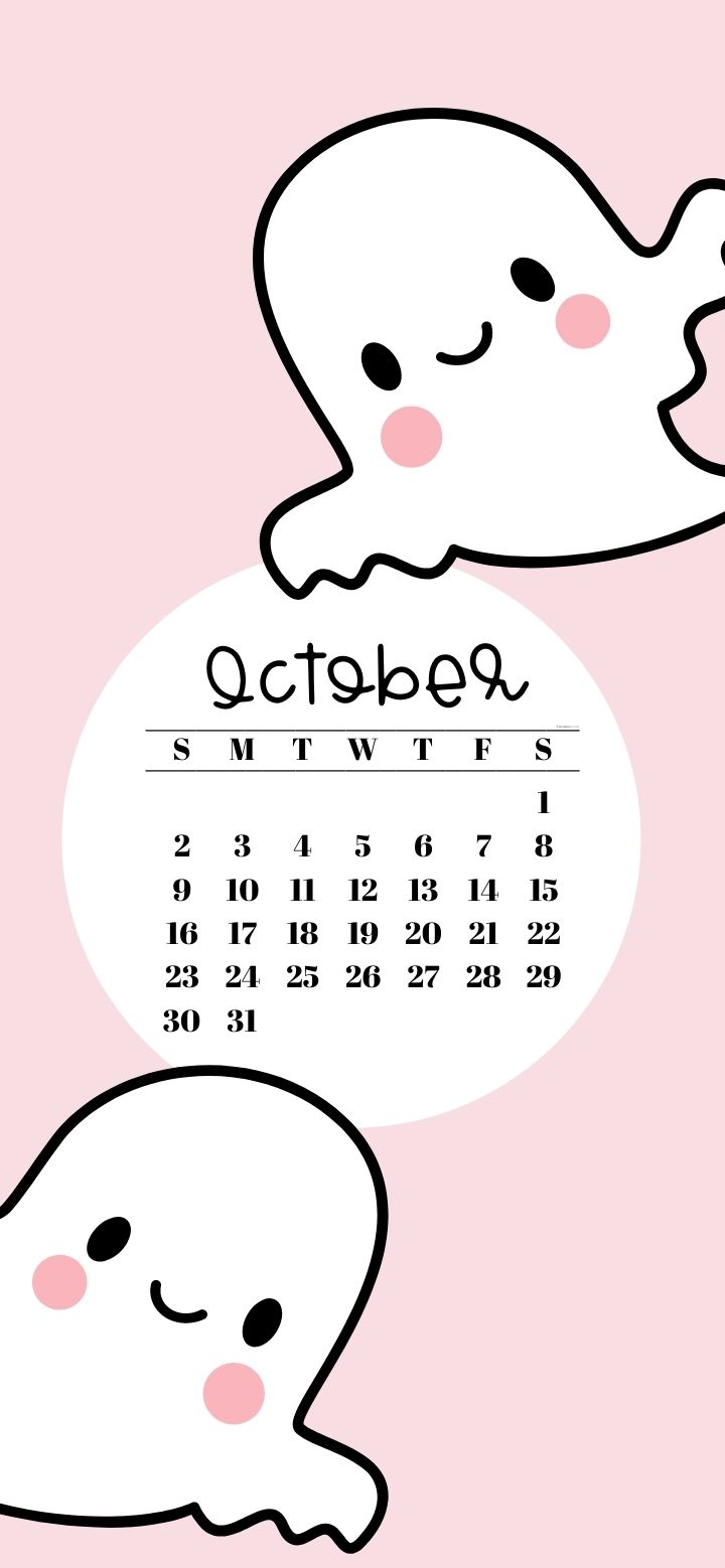 Free October 2022 Calendar Wallpaper - 47 Cute iPhone Backgrounds