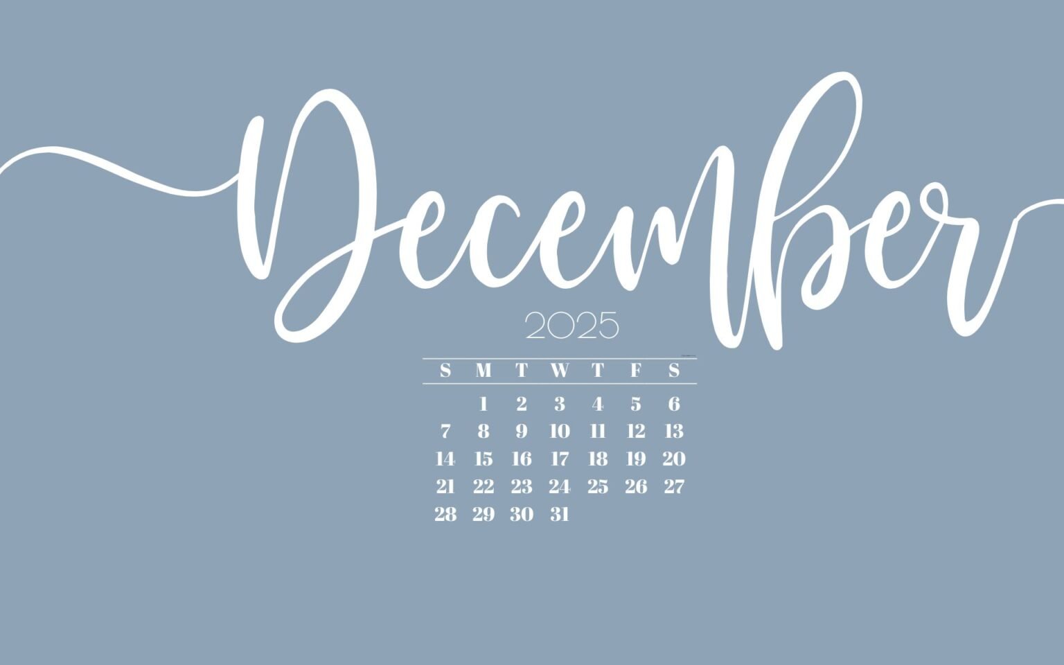 December Desktop Wallpaper - 21 Cute & Free December 2025 Calendar ...