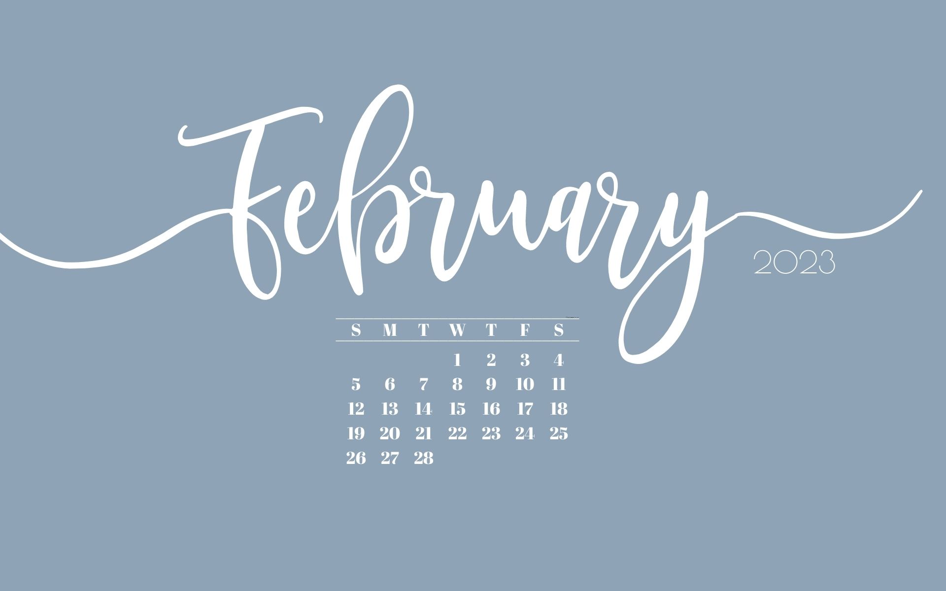 February Desktop Wallpaper - 21 Cute & Free February 2023 Calendar ...