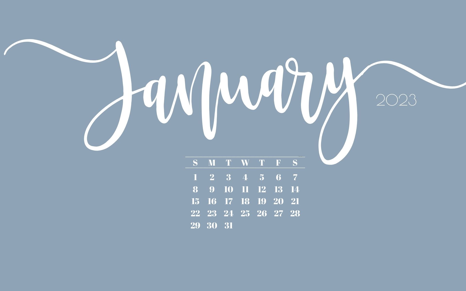 January Desktop Wallpaper - 21 Cute & Free January 2023 Calendar ...