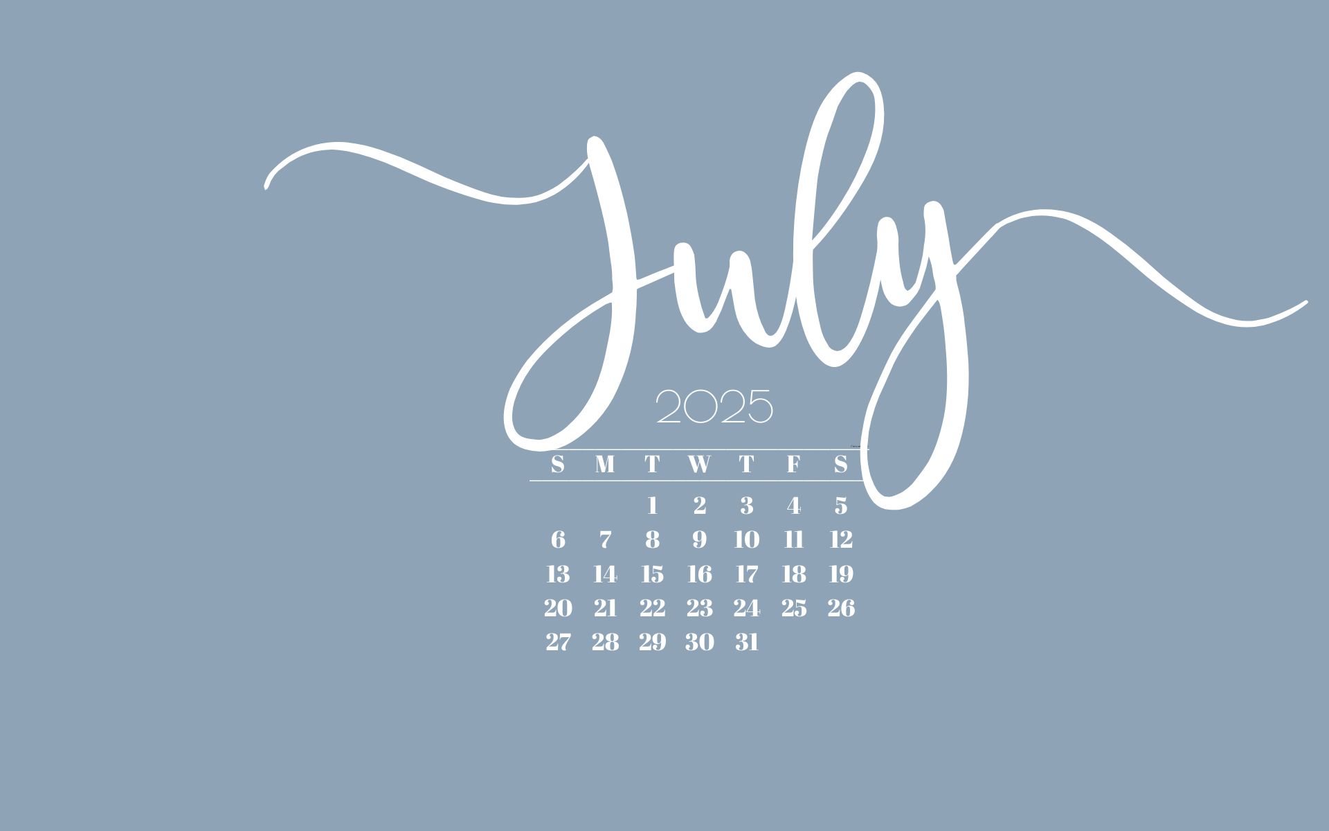 July Desktop Wallpaper - 21 Cute & Free July 2025 Calendar Backgrounds