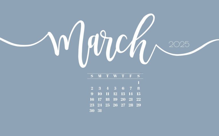 March Desktop Wallpaper - 21 Cute & Free March 2025 Calendar Backgrounds
