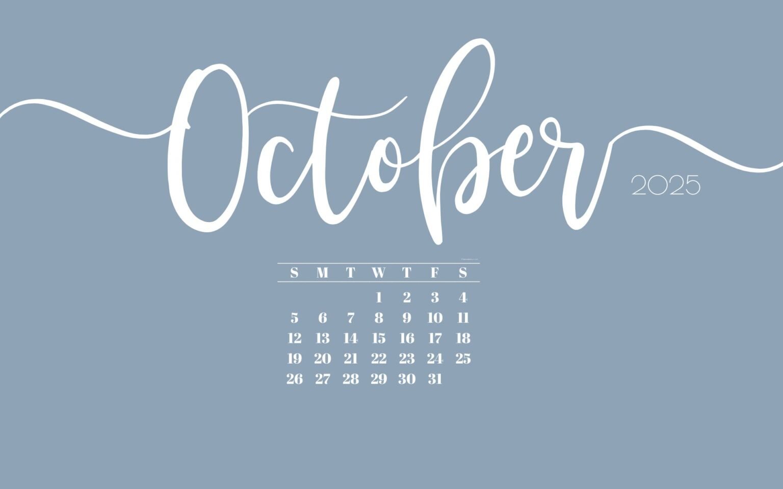 October Desktop Wallpaper - 21 Cute & Free October 2025 Calendar ...