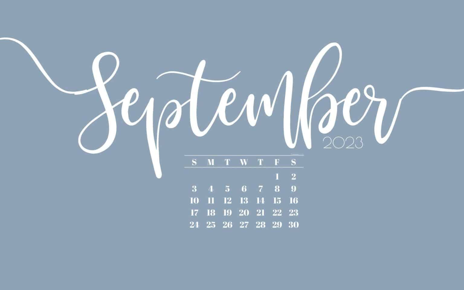 September Desktop Wallpaper - 21 Cute & Free September 2023 Calendar ...