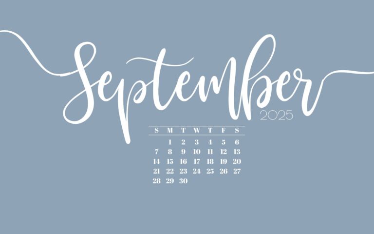 September Desktop Wallpaper - 21 Cute & Free September 2025 Calendar ...