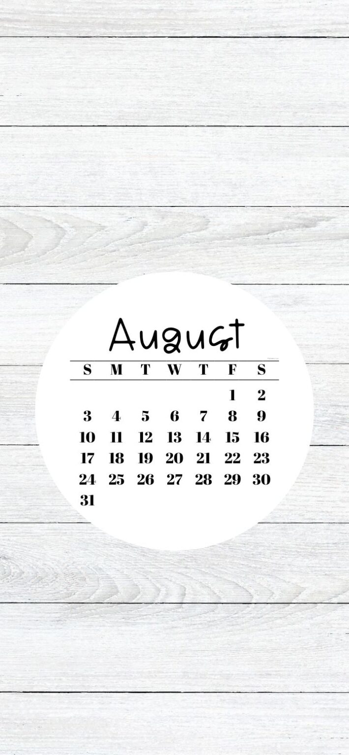August 2025 Calendar Wallpaper - 38 Cute Backgrounds For Your iPhone