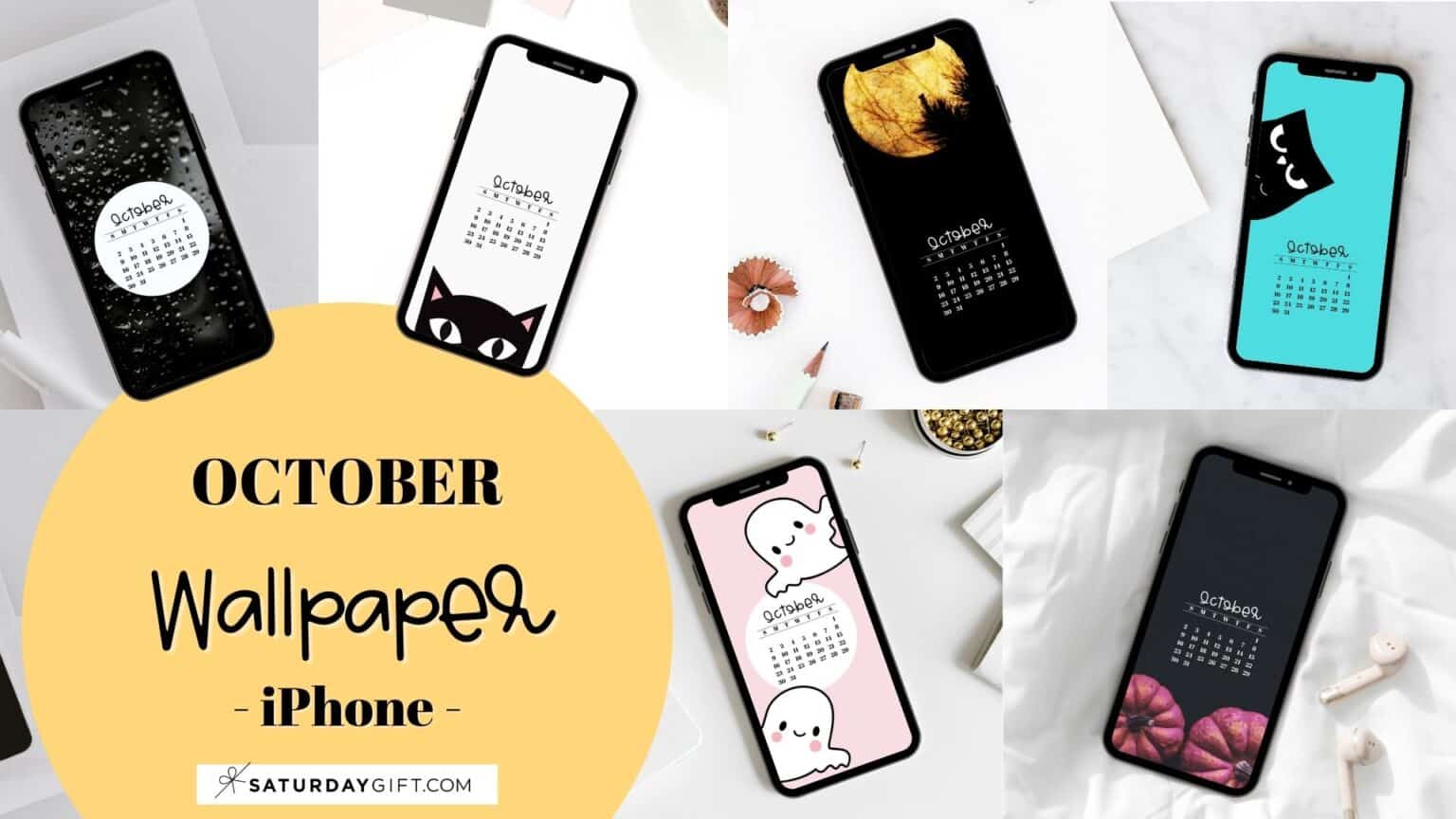 October 2025 Calendar Wallpaper - 47 Cute iPhone Backgrounds