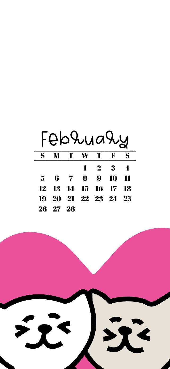 February 2023 Calendar Wallpaper - 51 Cute Backgrounds For iPhone