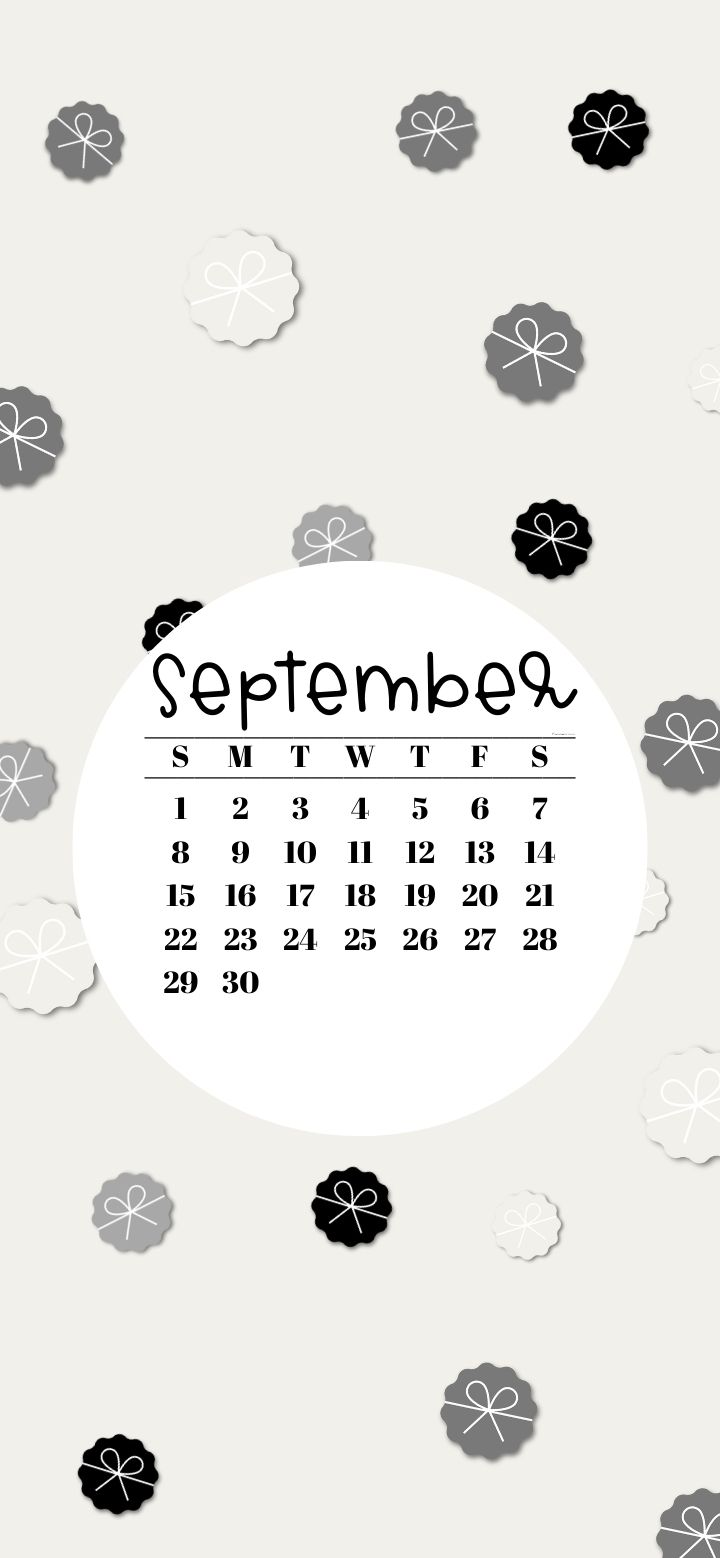 September 2024 Calendar Wallpaper - 38 Cute iPhone Backgrounds
