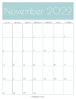 November Calendar - Cute (&Free) Printable November 2022 Calendars