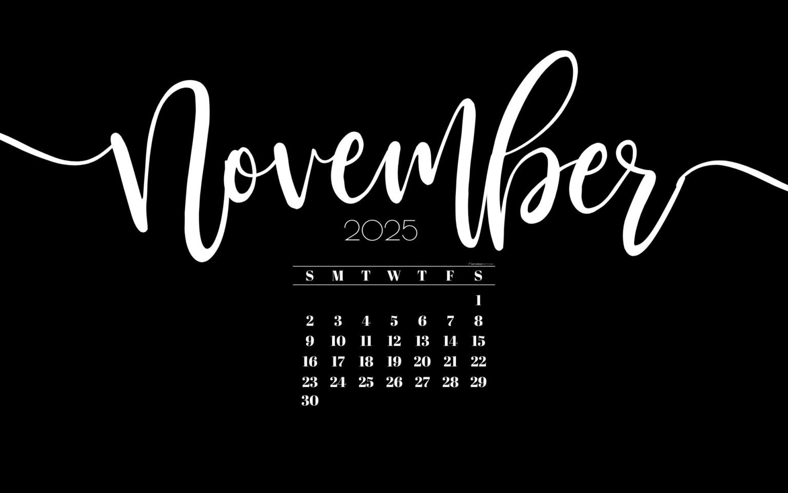 November Desktop Wallpaper - 21 Cute & Free November 2025 Calendar ...