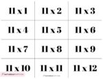 Free Printable Multiplication Flash Cards | SaturdayGift