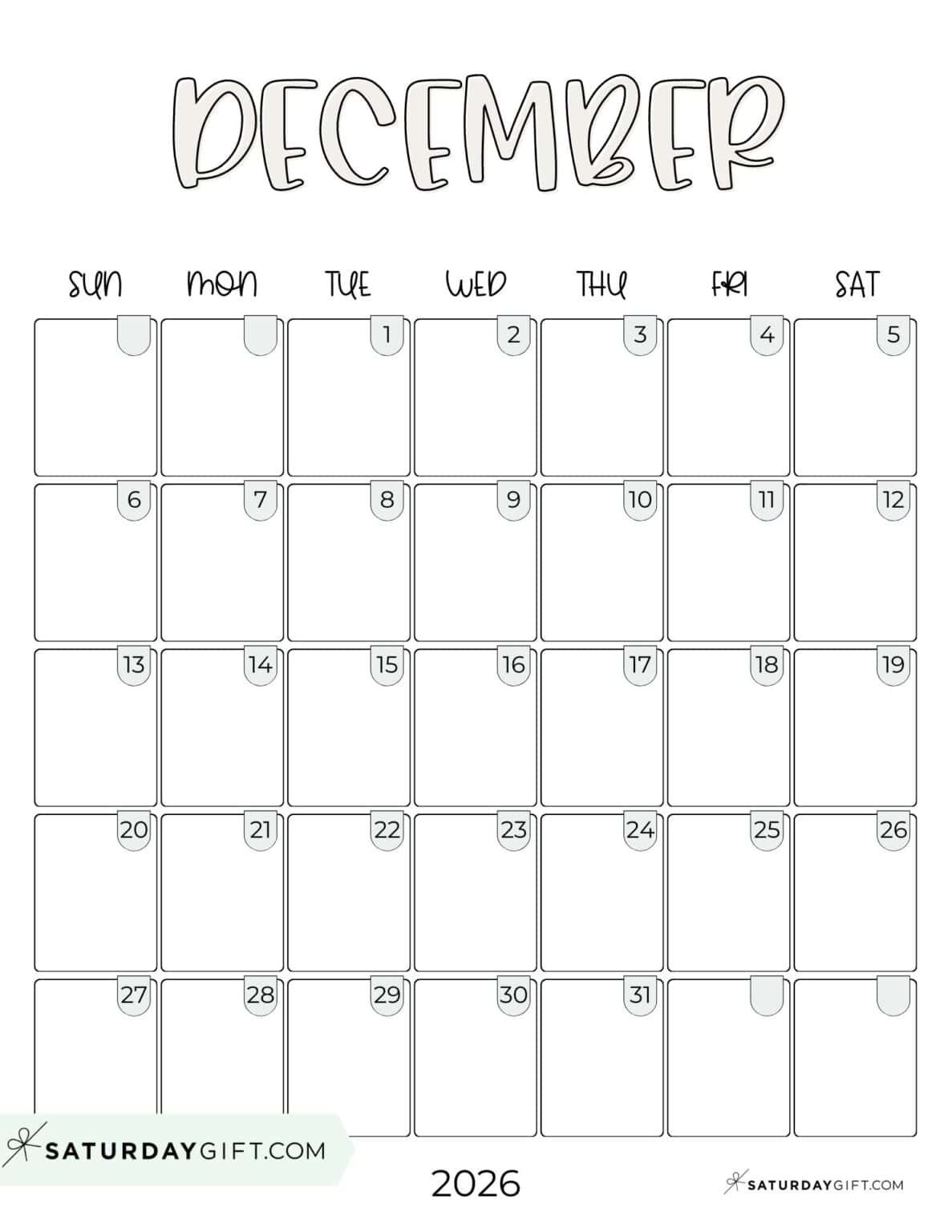 Cute 2026 Calendar Templates - Minimal Yet Adorable Printables