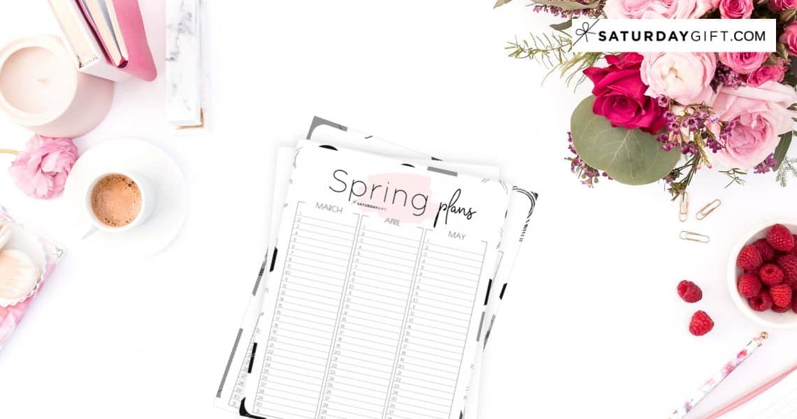 Minimal Spring Planner - Create a 12-week plan for March, April & May