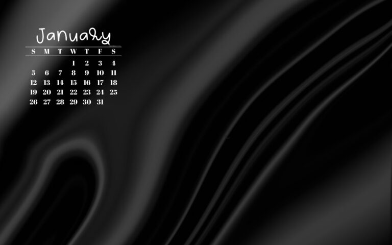 January Desktop Wallpaper - 21 Cute & Free January 2025 Calendar ...