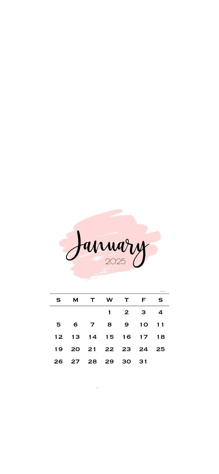 January 2025 Calendar Wallpaper - 39 Cute Backgrounds For Your Phone
