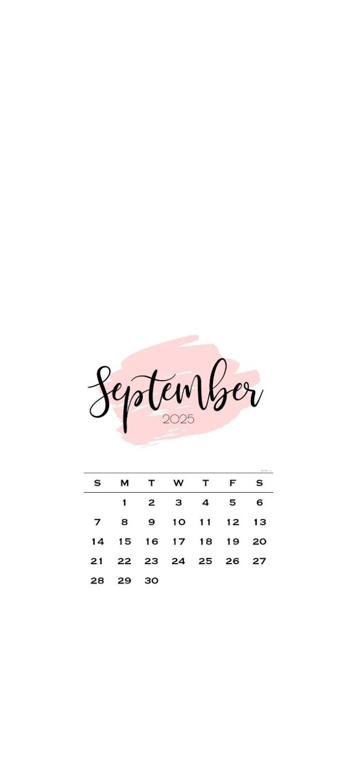 September 2025 Calendar Wallpaper - 38 Cute iPhone Backgrounds