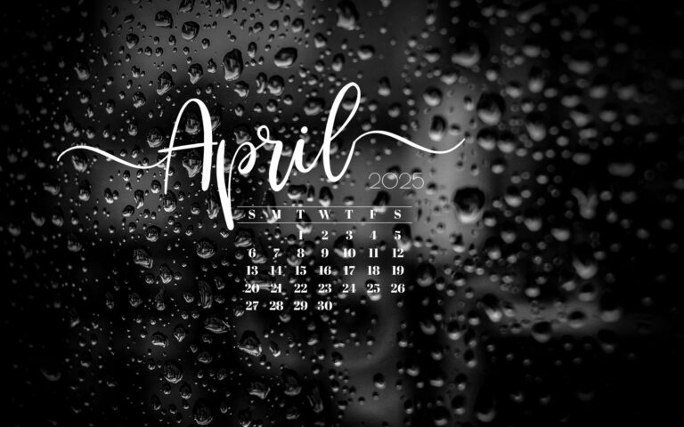 April Desktop Wallpaper - 21 Cute & Free April 2025 Calendar Backgrounds