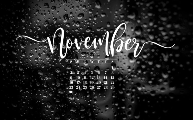 November Desktop Wallpaper - 21 Cute & Free November 2025 Calendar ...