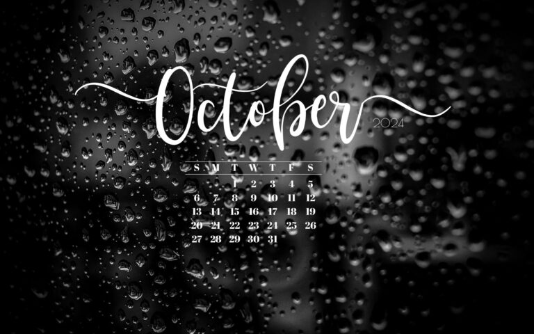 October Desktop Wallpaper - 21 Cute & Free October 2024 Calendar ...