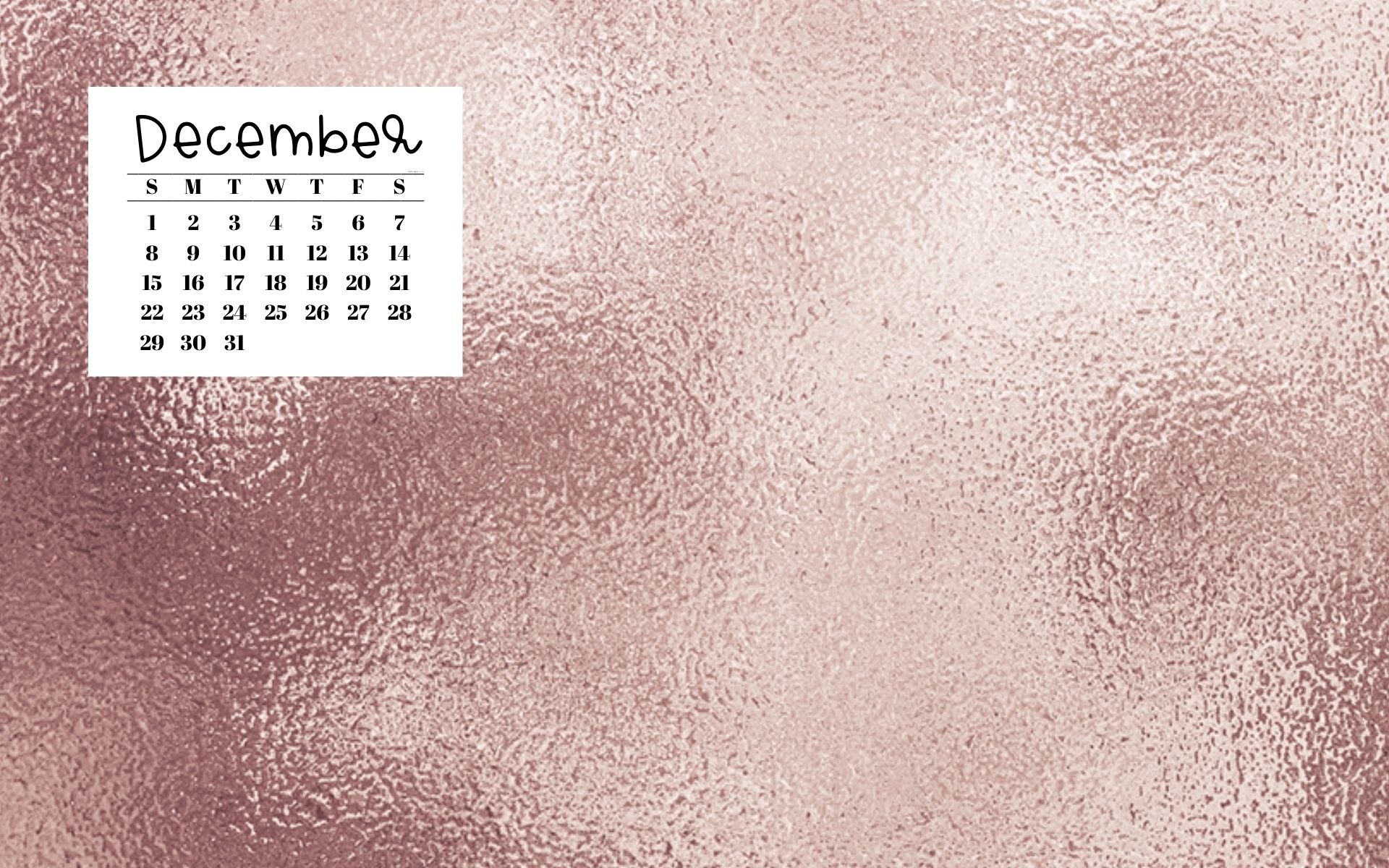 December Desktop Wallpaper - 21 Cute & Free December 2024 Calendar ...