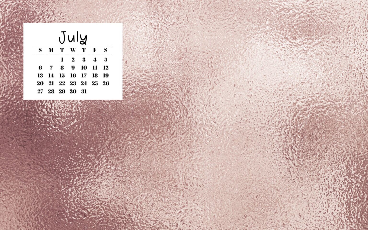 July Desktop Wallpaper - 21 Cute & Free July 2025 Calendar Backgrounds