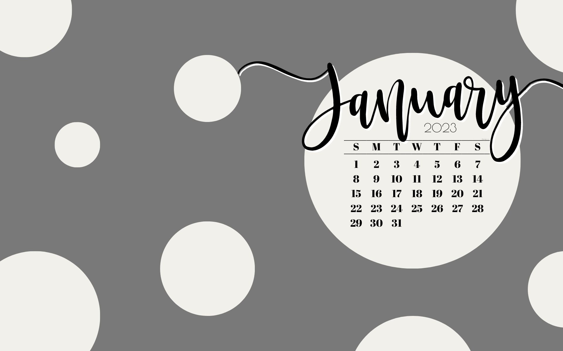 January Desktop Wallpaper - 21 Cute & Free January 2023 Calendar ...