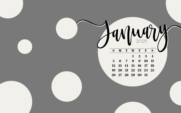 January Desktop Wallpaper - 21 Cute & Free January 2025 Calendar ...