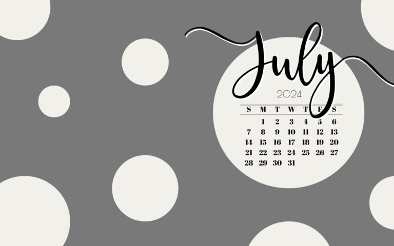 July Desktop Wallpaper - 21 Cute & Free July 2024 Calendar Backgrounds