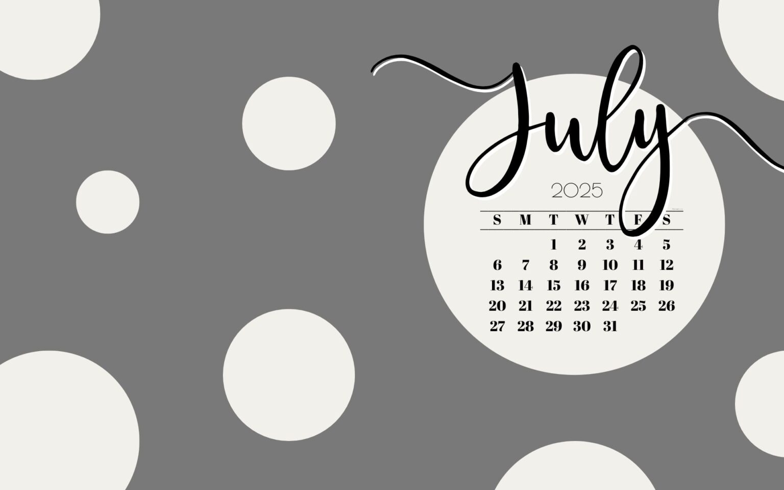 July Desktop Wallpaper - 21 Cute & Free July 2025 Calendar Backgrounds