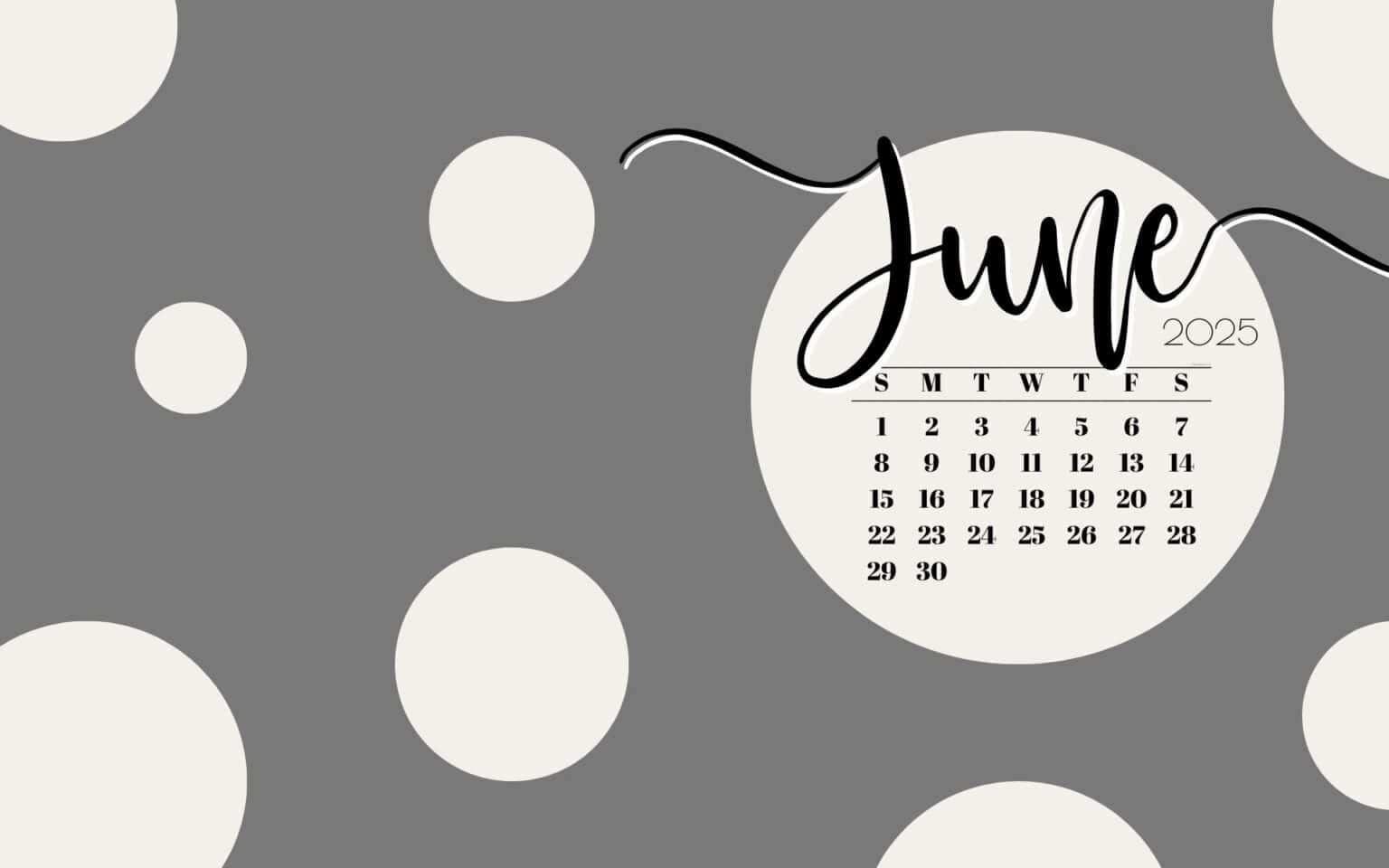 June Desktop Wallpaper - 21 Cute & Free June 2025 Calendar Backgrounds