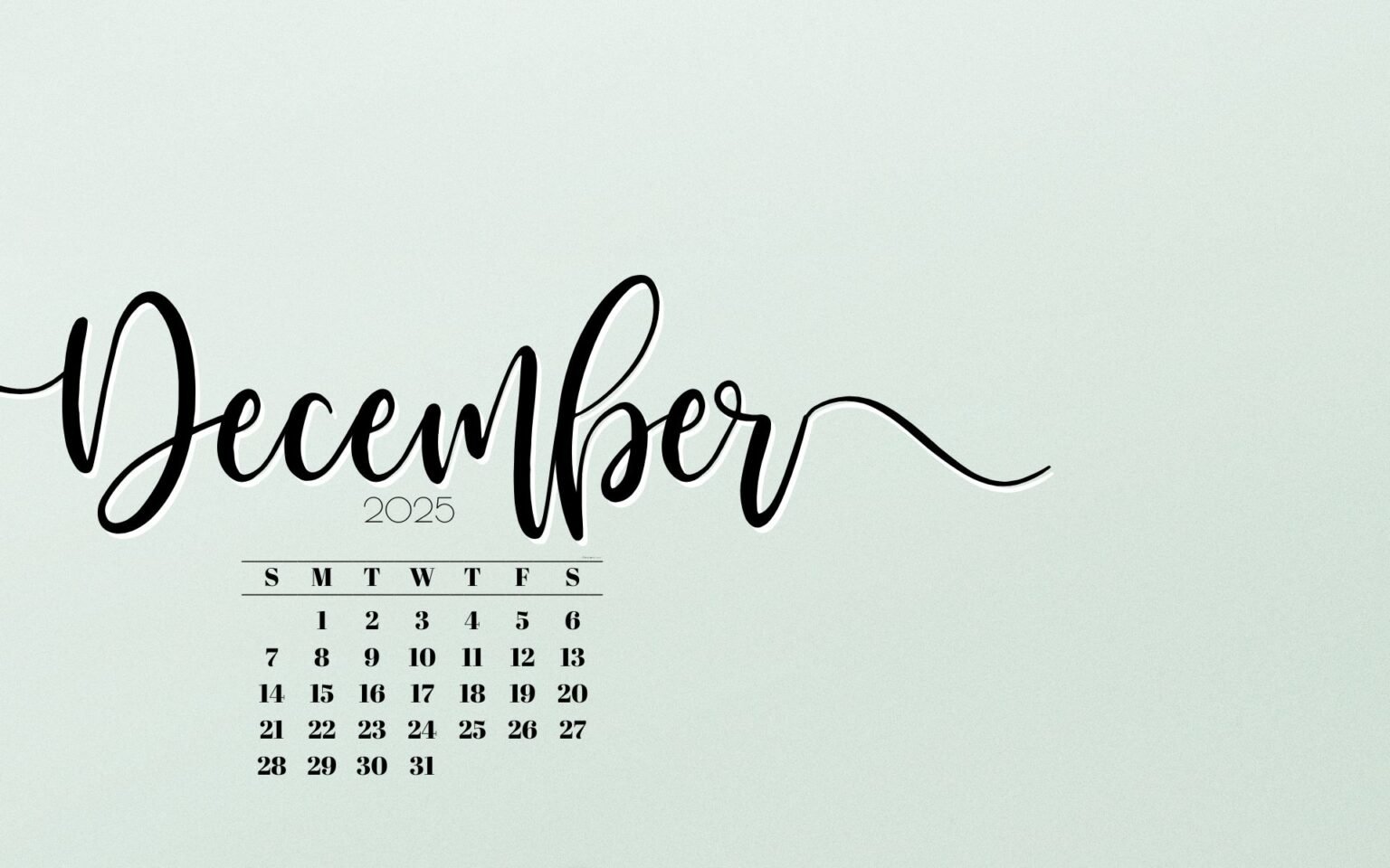 December Desktop Wallpaper - 21 Cute & Free December 2025 Calendar ...