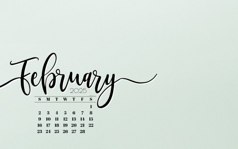 February Desktop Wallpaper - 21 Cute & Free February 2025 Calendar ...