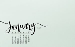 January Desktop Wallpaper - 21 Cute & Free January 2025 Calendar ...