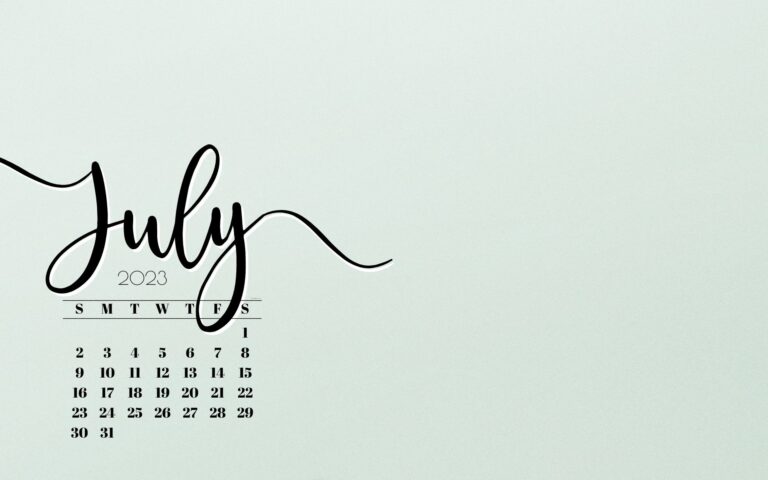 July Desktop Wallpaper - 21 Cute & Free July 2023 Calendar Backgrounds
