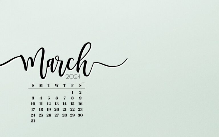 March Desktop Wallpaper - 21 Cute & Free March 2024 Calendar Backgrounds
