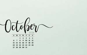 October Desktop Wallpaper - 21 Cute & Free October 2024 Calendar ...
