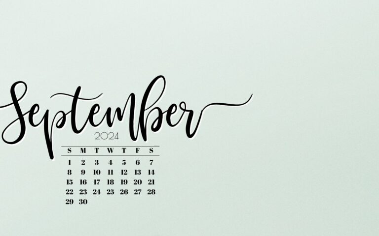 September Desktop Wallpaper - 21 Cute & Free September 2024 Calendar ...
