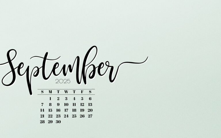 September Desktop Wallpaper - 21 Cute & Free September 2025 Calendar ...