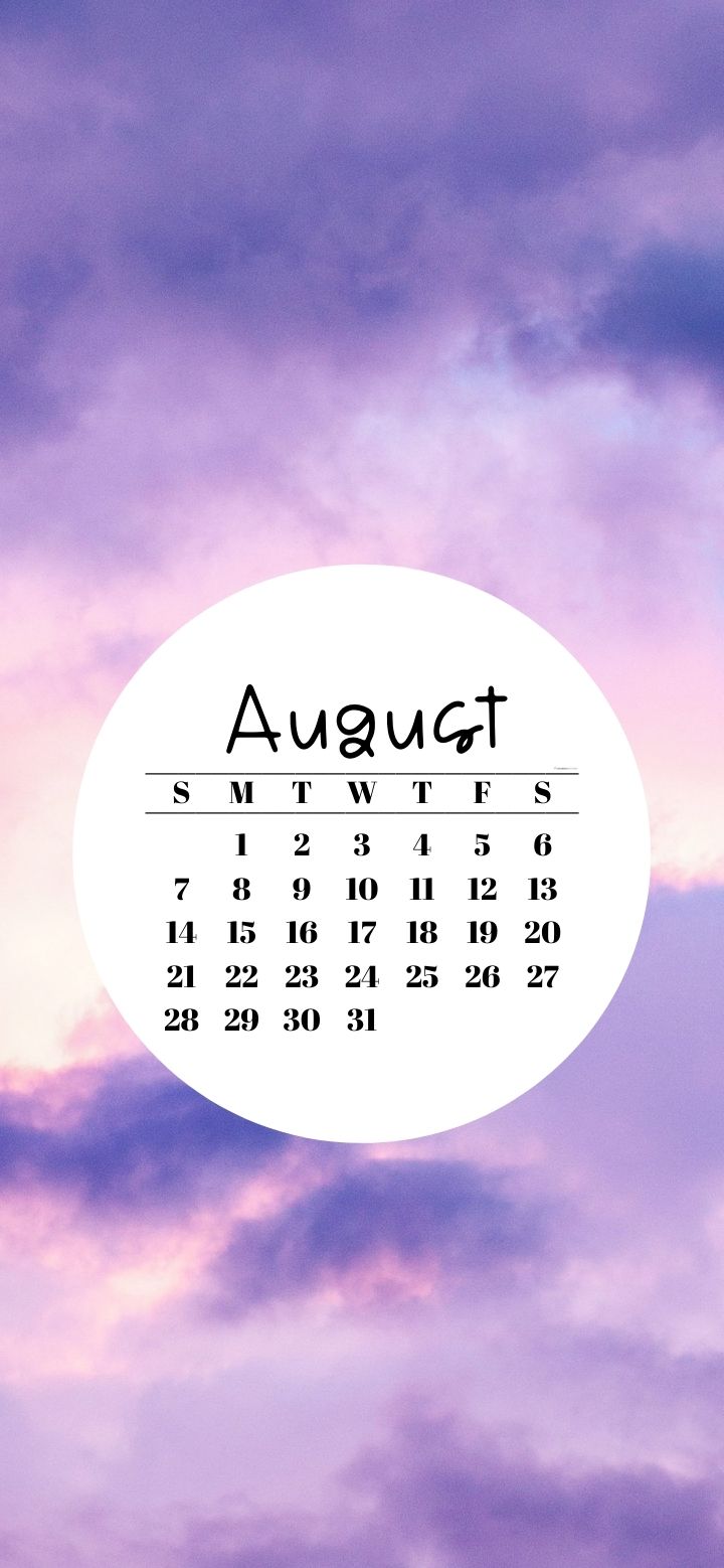 August 2022 Calendar Wallpaper - 38 Cute Backgrounds For Your iPhone