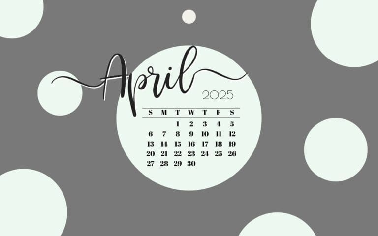 April Desktop Wallpaper - 21 Cute & Free April 2025 Calendar Backgrounds