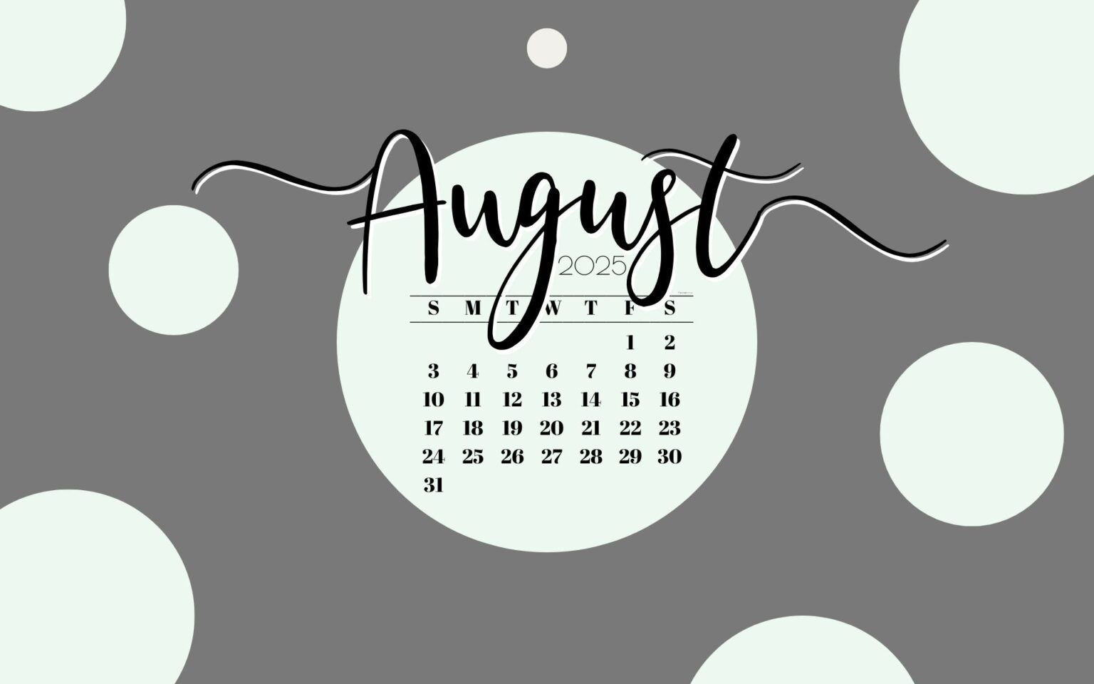 August Desktop Wallpaper - 21 Cute & Free August 2025 Calendar Backgrounds