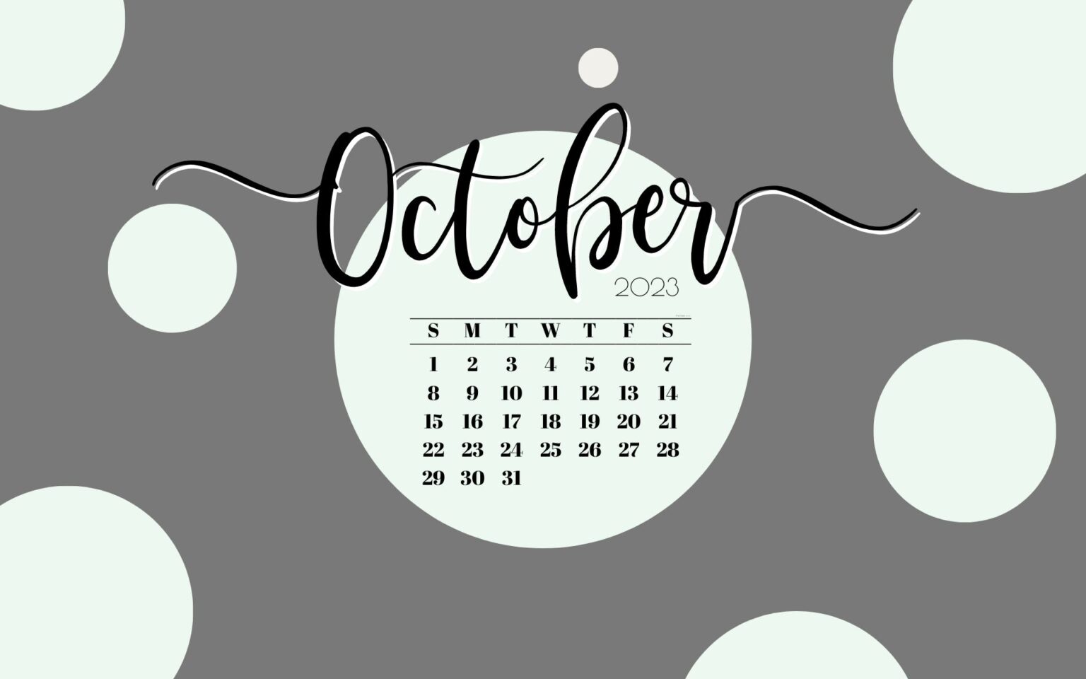 October Desktop Wallpaper - 21 Cute & Free October 2023 Calendar ...