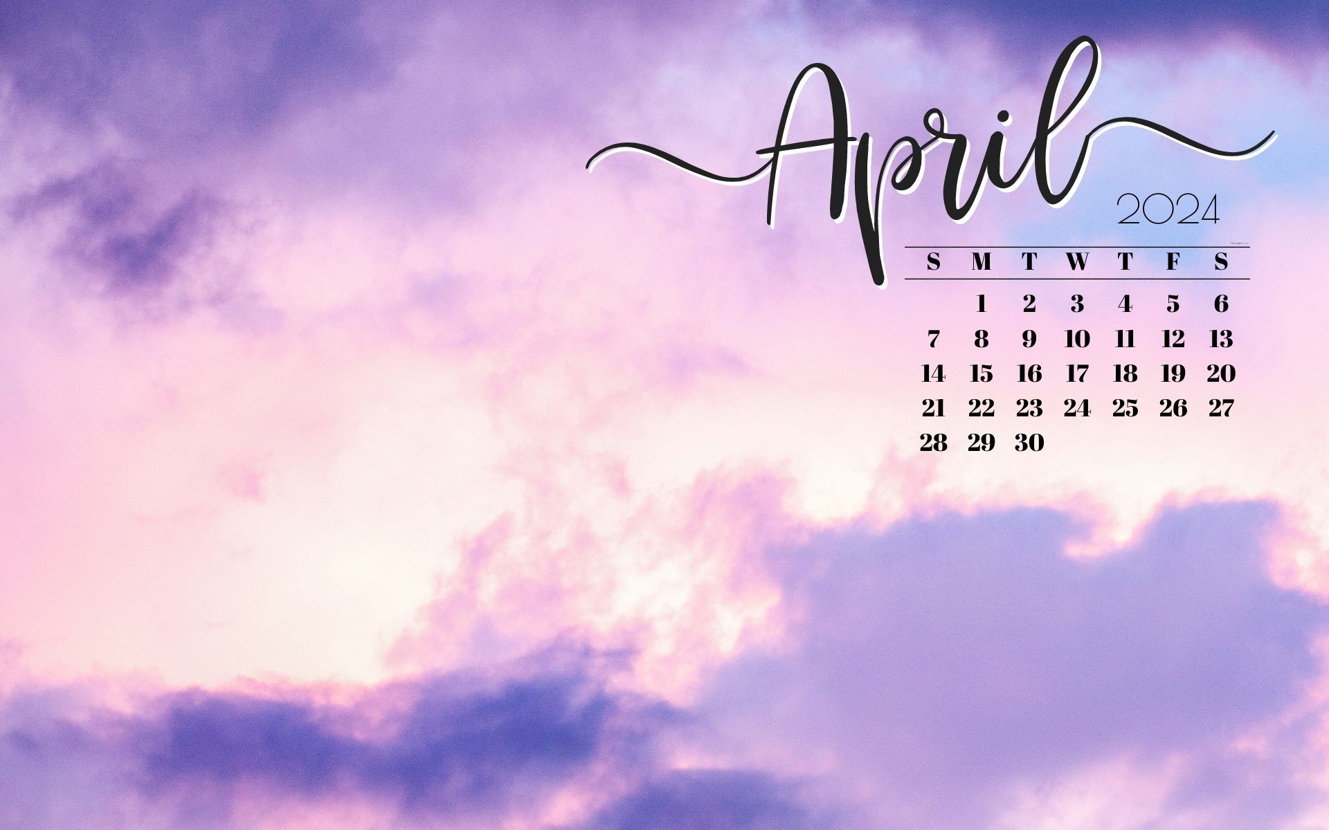 April Desktop Wallpaper - 21 Cute & Free April 2024 Calendar Backgrounds
